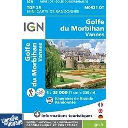 I G N Carte au 1 25 000ème TOP 25 M0921OT Golfe du Morbihan