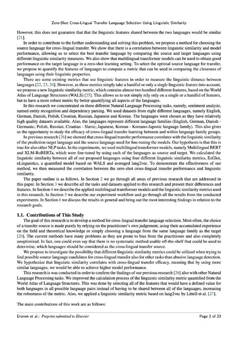 zero shot cross lingual transfer language selection using linguistic similarity deepai