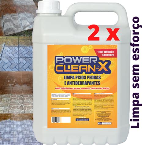 Detergente Liquido Limpa Pisos Antiderrapantes Pedras Encardidos Power