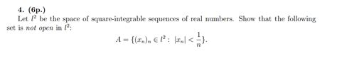 solved 4 6p let 12 be the space of square integrable