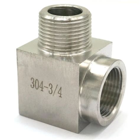 3 4 BSP Female To Male Thread Elbow 90 Deg 304 Stainless Steel Pipe