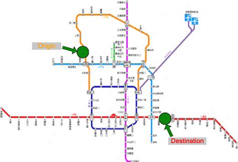 figure 2 from passenger flow route assignment algorithm for urban rail transit network based on