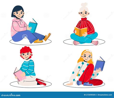 Conjunto De Ilustraciones Vectoriales Con Mujeres De Dibujos Animados