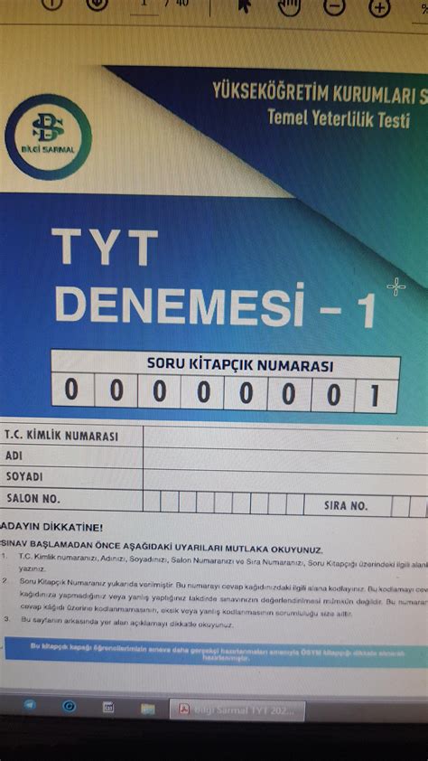 Bilgi sarmal tyt deneme 1 cevap anahtarı DonanımHaber Forum