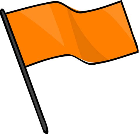 Plain Orange Flag PNG All