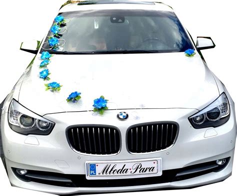 Dekoracja samochodu ozdoby na auto do ślubu 069 13135658567 Allegro pl