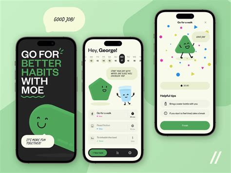 Mobile Application Design Mobile Ui Design Habit Tracker App Habit