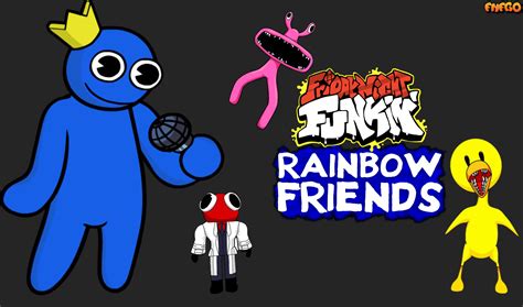 New Fnf Mods Rainbow Friends Fnf Mod Rainbow Friends Character Test Fnf