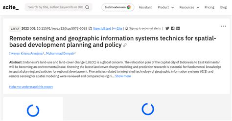 remote sensing and geographic information systems technics for spatial based development