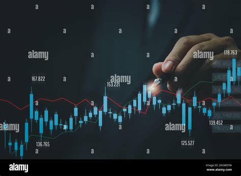 Businessman Hand Forex Trading Financial Stock Market By Graph And