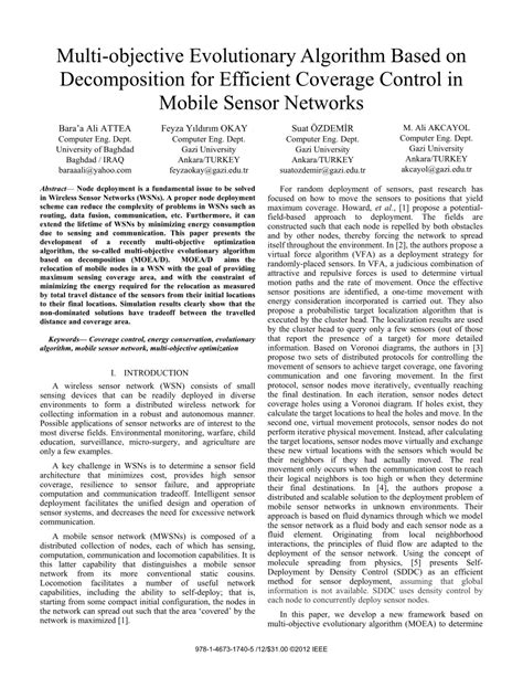 pdf multi objective evolutionary algorithm based on decomposition for efficient coverage