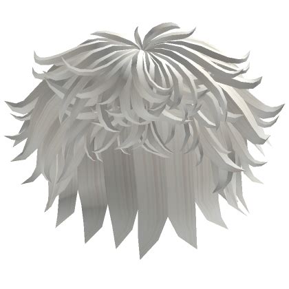 White Fluffy Messy Cool Hair Roblox Item Rolimon S