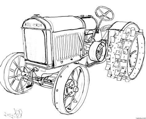 Tractor Coloriage Tracteur Kombajn Ausmalbilder Kolorowanki Traktor