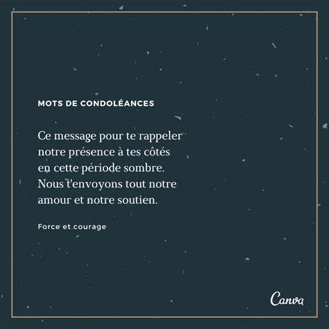 Les plus beaux messages de condoléances du Web Canva