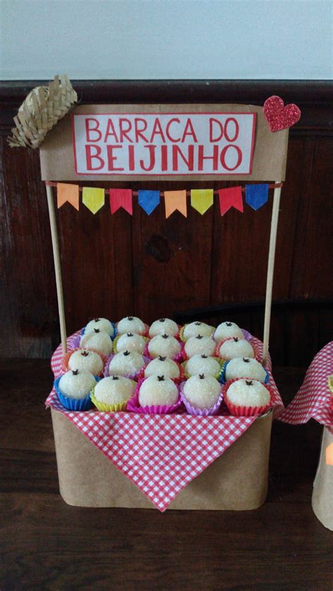 Barraca Do Beijinho Papel Tecido Docinhos Festa Junina F Cil
