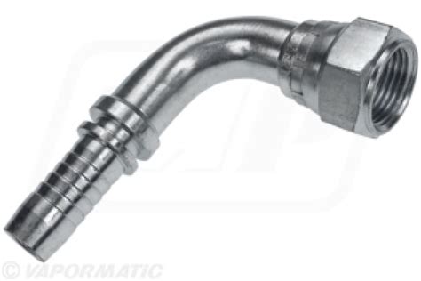 90 DEGREE SWEPT ELBOW INSERT 9 16 JIC FEMALE X 3 8 HOSE Four