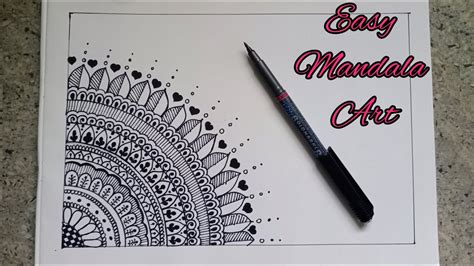Easy Mandala Art Mandala Art For Beginners How To Draw Mandala Art
