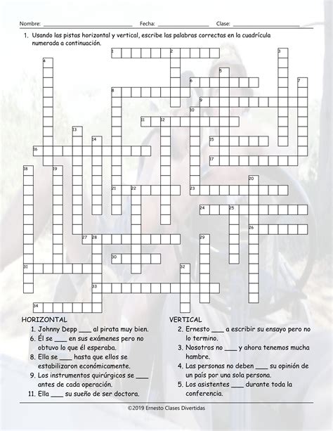Now In Spanish Crossword Prntbl Concejomunicipaldechinu Gov Co