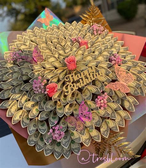 Roses Bouquet Gift Luxury Flower Bouquets Money Bouquet Fancy