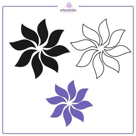 63 Moldes De Flores Para Imprimir Desenhos Ideias E Como Paper Flower