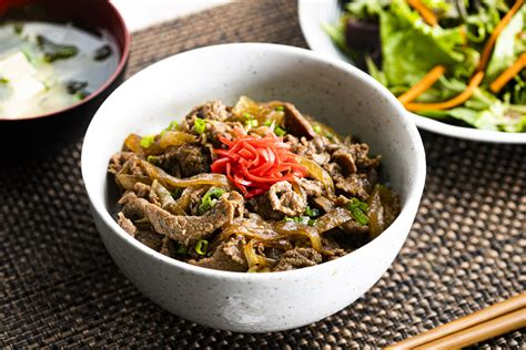 Japanese Beef Bowl Gyudon Recipe FOOD Is Four Letter Word