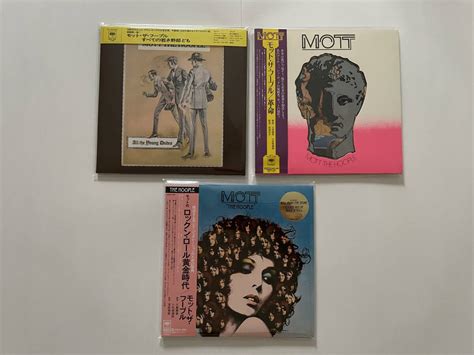未使用に近い中古紙ジャケットCD モットザフープル 3タイトル グラムロック デヴィッドボウイ イアンハンター Mott The