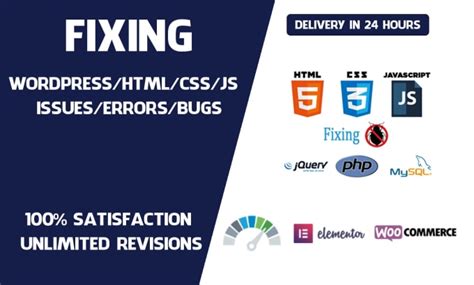 fix wordpress issues or html css js responsive issues in 24 hours by