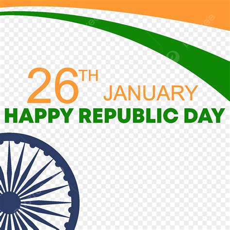 26 Jan Clipart Transparent PNG Hd Happy India Republic Day 26 January