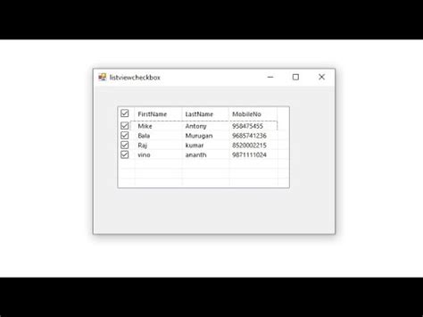 How To Select Unselect All Records In Listview With Checkbox VB Net