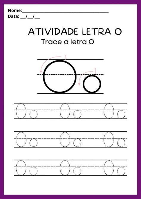 Atividades a Letra O Maiúscula e Minúscula para Imprimir
