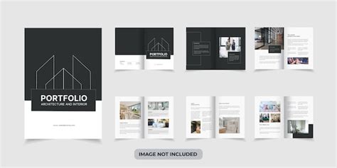 Premium Vector Architecture And Interior Portfolio Layout Design A4