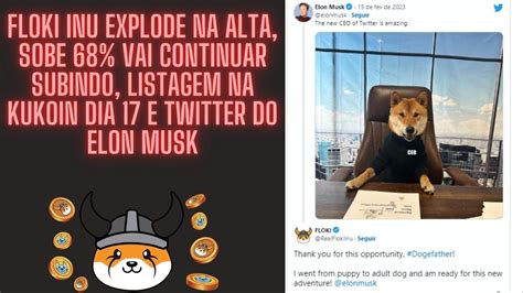 Floki Inu Explode Na Alta Sobe Vai Continuar Subindo Listagem Na