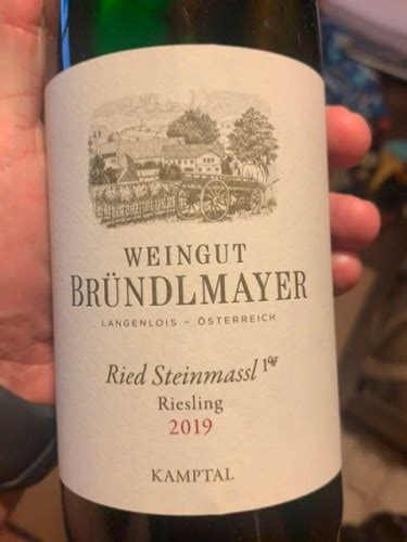 2019 Weingut Bründlmayer Ried Steinmassl Riesling Vivino US