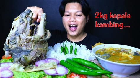 MUKBANG 2KG GULAI KEPALA KAMBING SISAH KURBAN YouTube