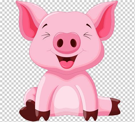Ilustraci N De Cerdo Dibujos Animados De Cerdo Dom Stico Cerdo Rosa