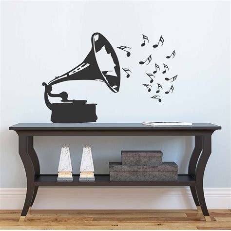 Stickers Musique Vintage Autocollant Muraux Et Deco