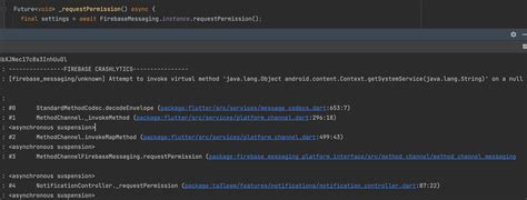 Firebase Messaging RequestPermission Causing An Issue Issue 9955