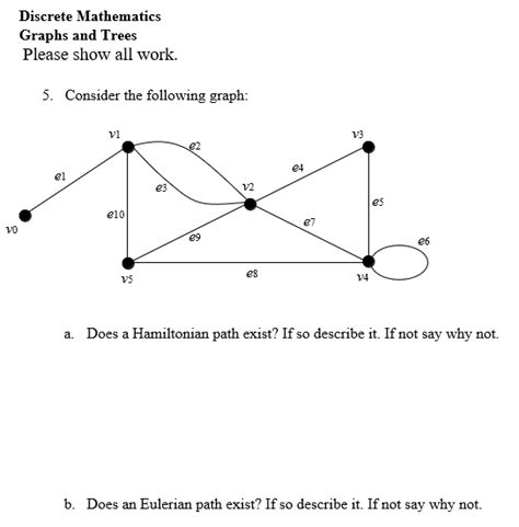 solved discrete mathematics graphs and trees please show all