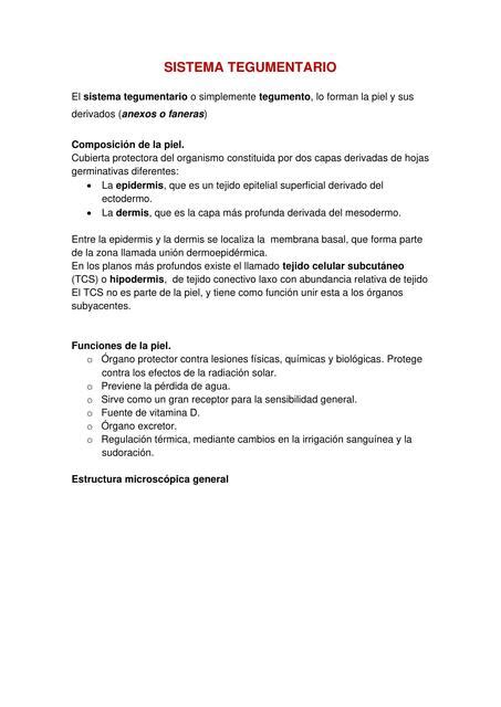 Sistema Tegumentario Aliovys Caltona La Rosa Udocz