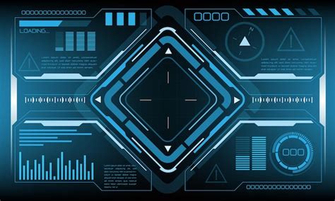 Projeto De Exibi O De Tela De Interface De Fic O Cient Fica Hud Vetor