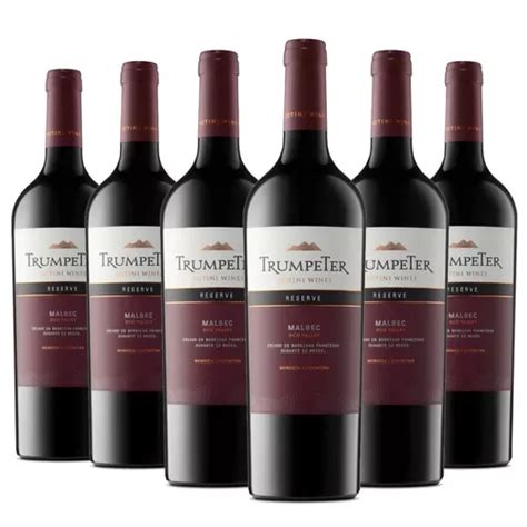 Vino Trumpeter Reserve Malbec Rutini Wines Pack X6 Botellas Envío gratis