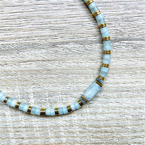 Collier jane amazonite et hématites Nature Découvertes