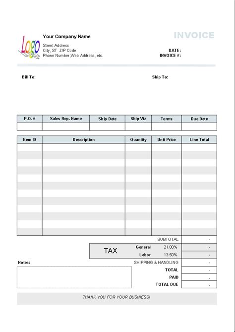Types Of Invoices Invoice Design Inspiration