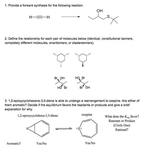Solved 1 Provide A Forward Synthesis For The Following Chegg