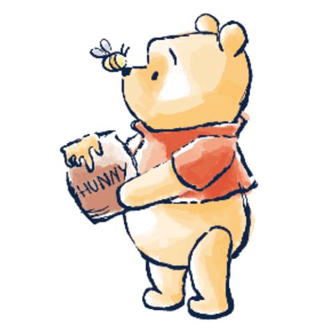 Remove Captions Get Bonked Winnie The Pooh Watercolor Stickers