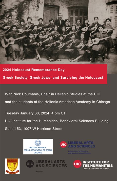 International Holocaust Remembrance Day Dr Nick Doumanis Lecture