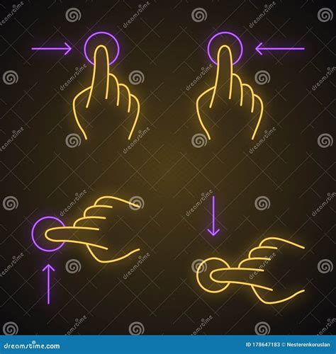 Touchscreen Gestures Hands On Smartphone And Tablet Multi Touch Screen