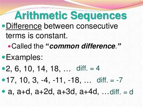 13 1 arithmetic and geometric sequences