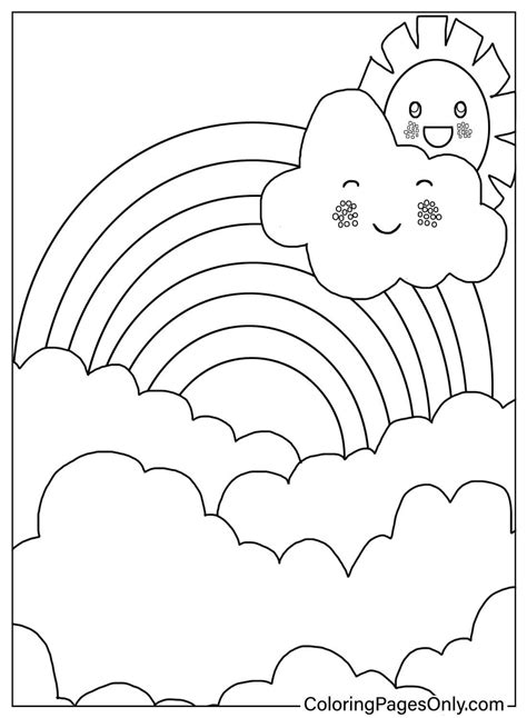 Coloriages Arc En Ciel Coloringpagesonly