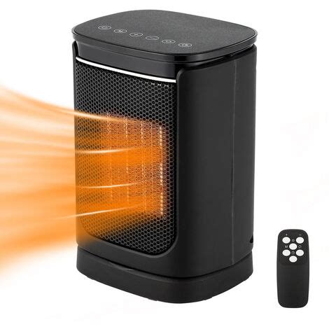 VINGO Radiateur Soufflant Céramique Chauffage Avec télécommande 1500W